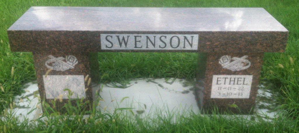 Cremation Bench - Sunburst Memorials